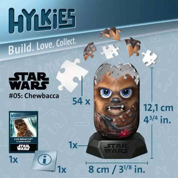 Ravensburger 3D puzzle (slagalice) Hylkies Chewbacca - 54pcs RA12001016