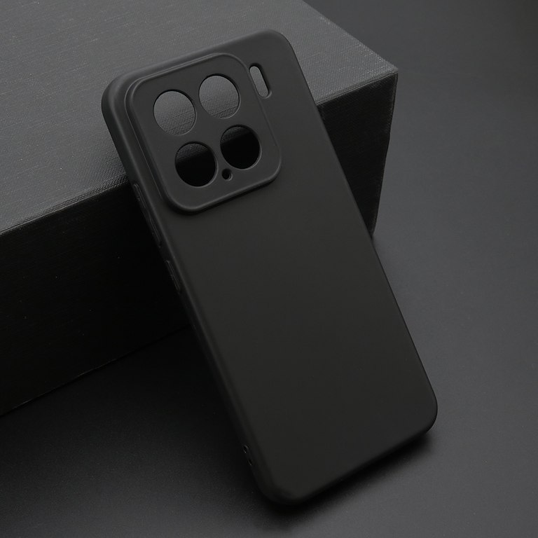 Zastitna ultra tanka (skin) maska / futrola KOLOR - Xiaomi 15 crna (MS)