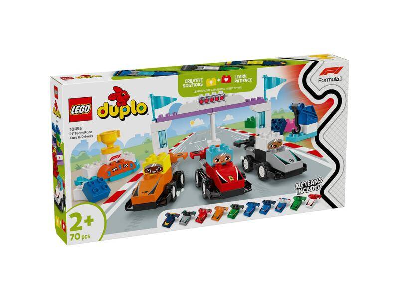 LEGO DUPLO 10445 TRKAČKI AUTOMOBILI I VOZAČI TIMA F1®
