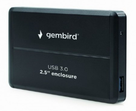 EE2-U3S-2 Gembird USB 3.0 Externo kuciste za 2.5 SATA hard diskove, aluminium, crni A