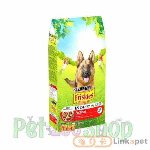 Friskies Hrana za pse Adult Active govedina, 15 kg, AKCIJA