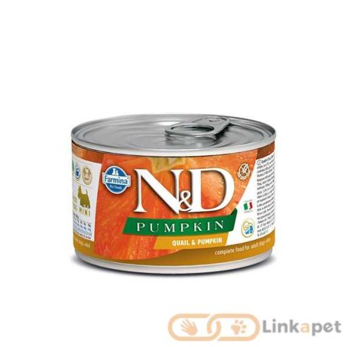 N&D Can Dog Pumpkin Mini Quail&Pumpkin – 140gr