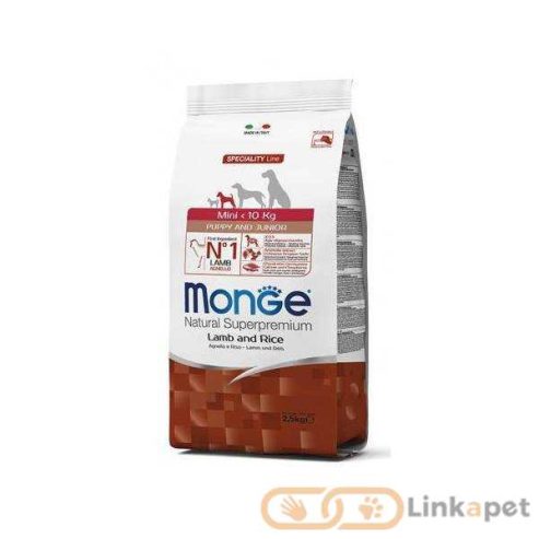 MONGE MINI PUPPY JUNIOR Lamb and Rice hrana za pse – 800gr