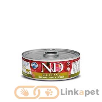 N&D Can Cat Quinoa Duck&Coconut – 80gr