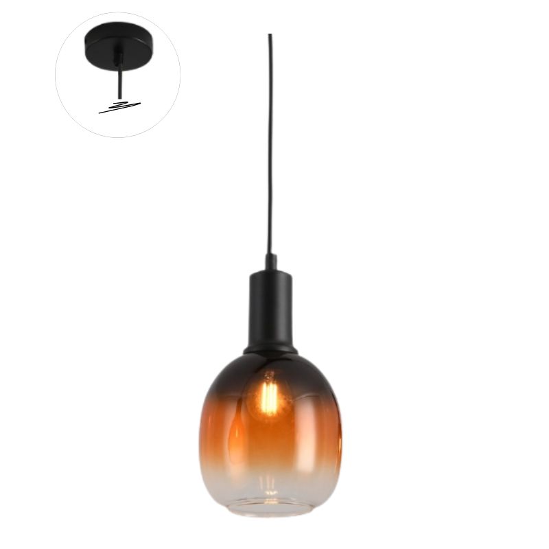 MEGGA, VISILICA BLACK PACO-A AMBER E27 1R, 013298