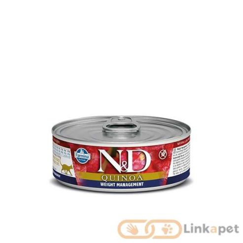 N&D Can Cat Quinoa Weight Management – 80gr