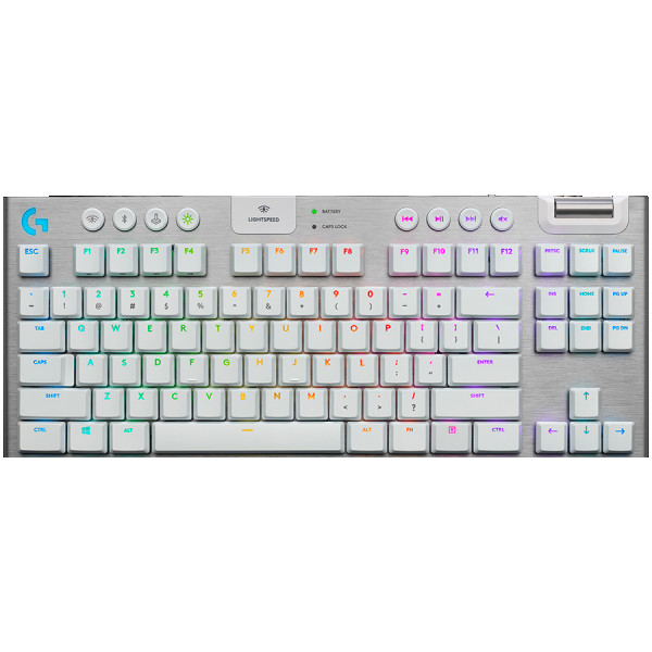 LOGITECH G915 X LIGHTSPEED TKL Wireless Gaming Keyboard - WHITE - US INTL - 2.4GHZBT - EMEA28i-935 - TACTILE ( 920-012737 )