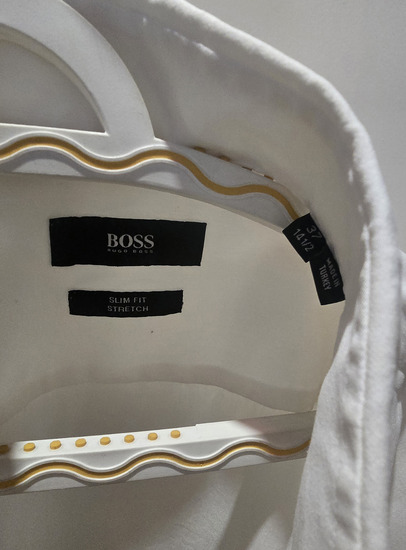 Hugo BOSS slim fit stretch klasična bela košulja