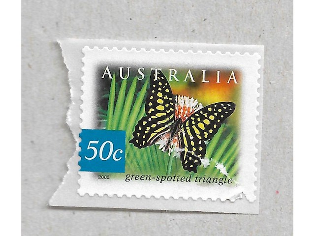 (M) markica 2003 Aust. 50c Green-spotted butterfly