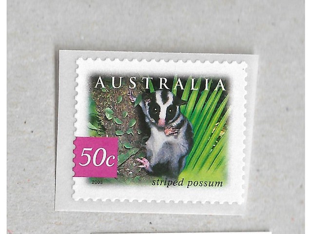 (M) markica 2003 Aust.  50c Striped possum