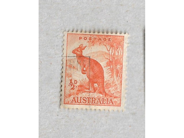 (M) markica 1942 Australija ½d Yellow Kangaroo