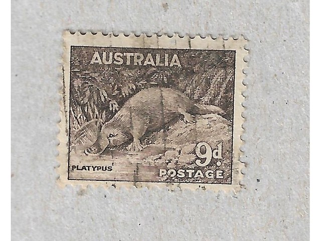 (M) markica 1956 Australija 9d Grey Platypus