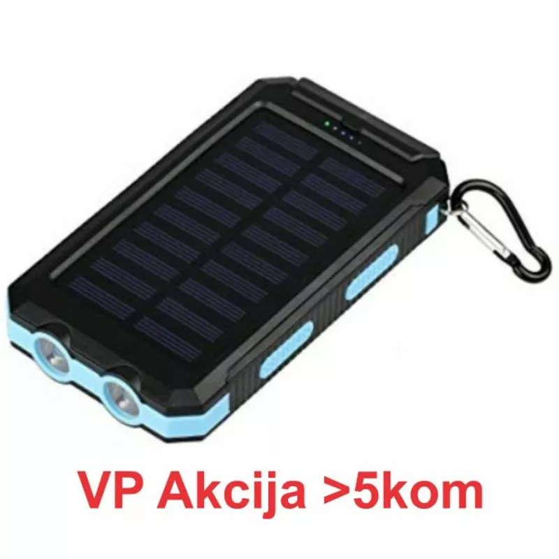 HRD-T12 ** Gembird solar power bank 12000mAh 2xUSB, 1xType-C, LED, kompas (999)