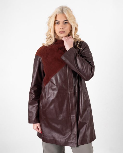 Braca Premium kožna jakna BC 3321 – Bordo