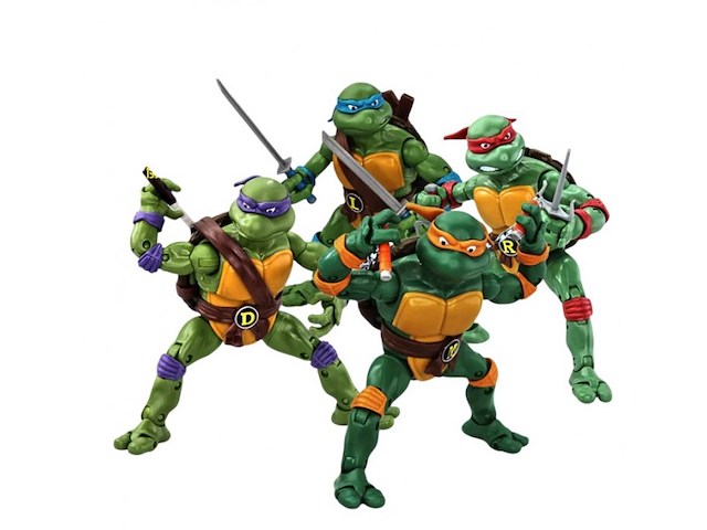 TMNT set 4x velike Nindza kornjace 16 cm