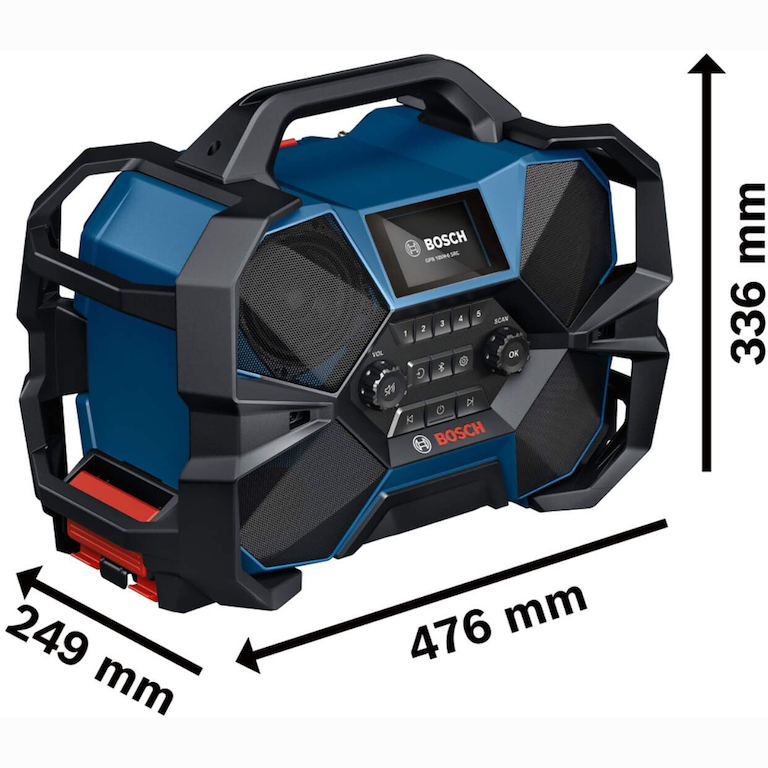 Bosch – Professional akumulatorski radio/punjač GPB 18VH-6 SRC – 06014A6200