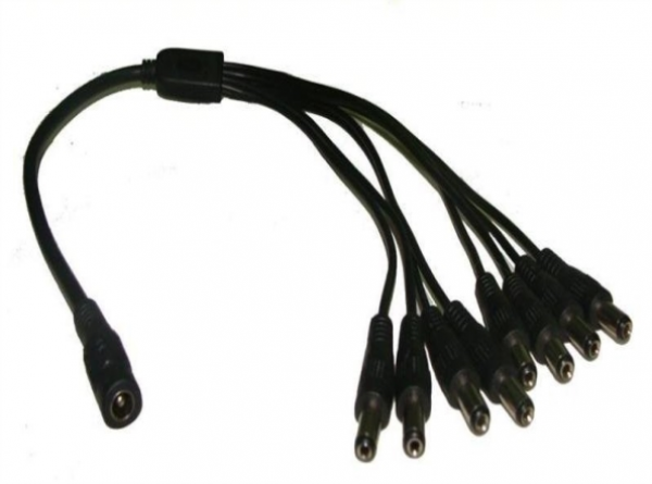 DC kabel adapter 1 na 8 DC konektora