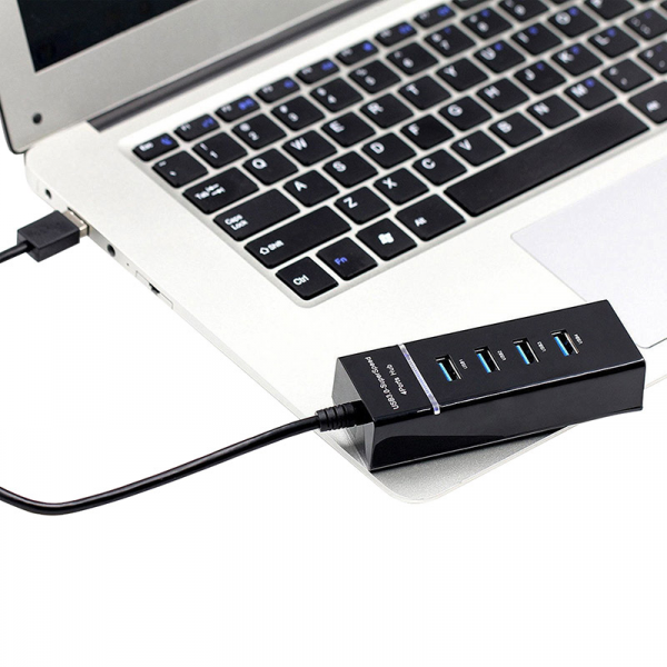 USB 3.0 HUB 4 porta JWD-U36 crni