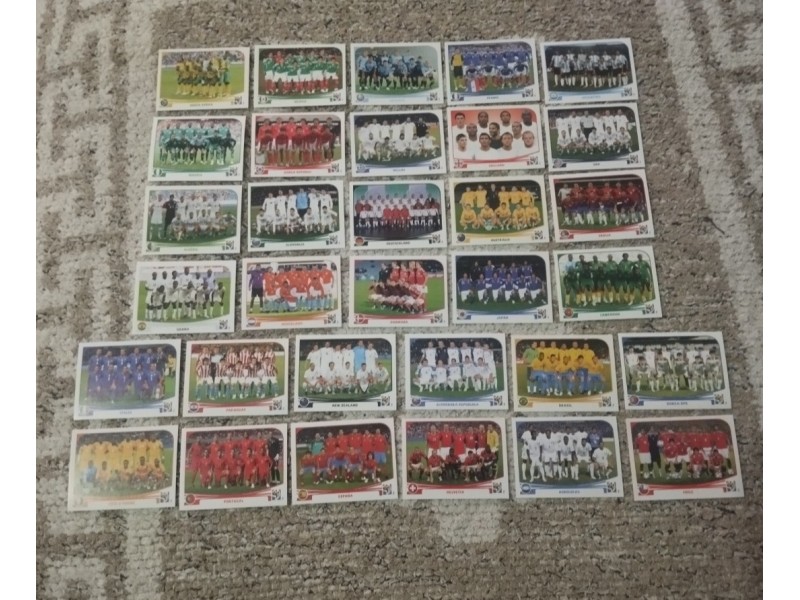 South Africa 2010 Panini - Set timskih slicica