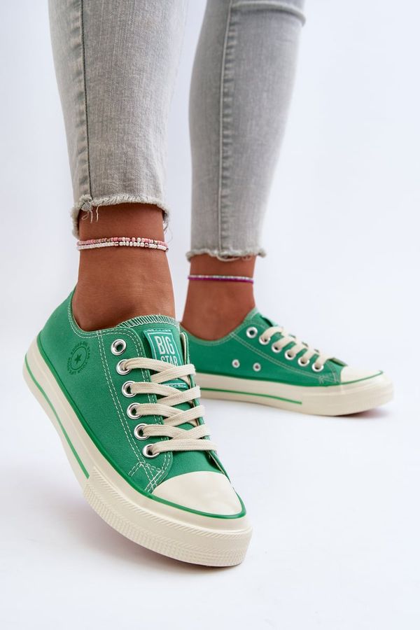 WOMEN'S LOW-TOP SNEAKERS BIG STAR GREEN
