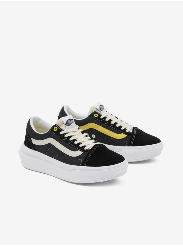 BLACK WOMEN'S PLATFORM SNEAKERS VANS UA OLD SKOOL OVERT CC - WOMEN