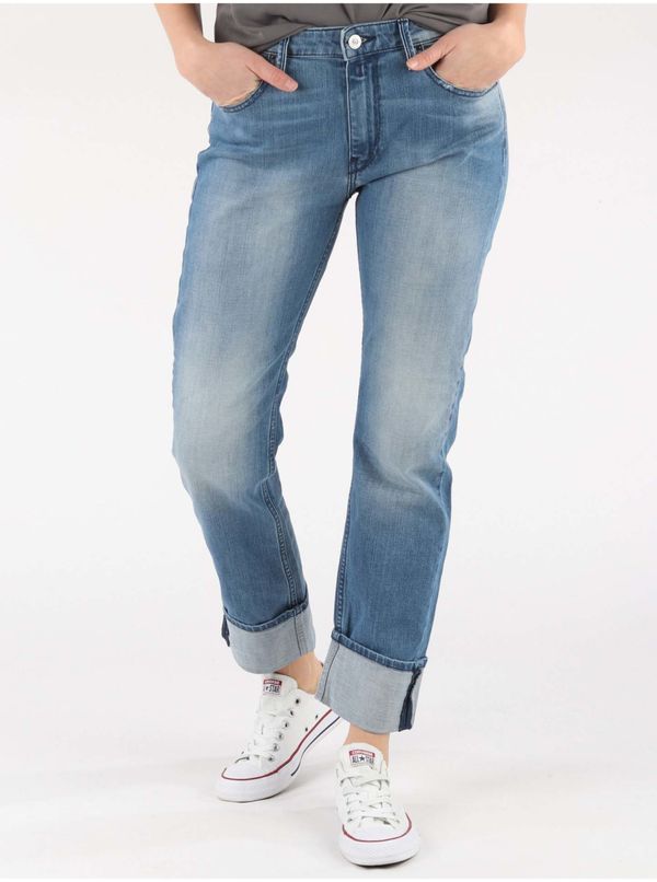 BLUE WOMEN'S STRAIGHT FIT JEANS REPLAY - WOMEN