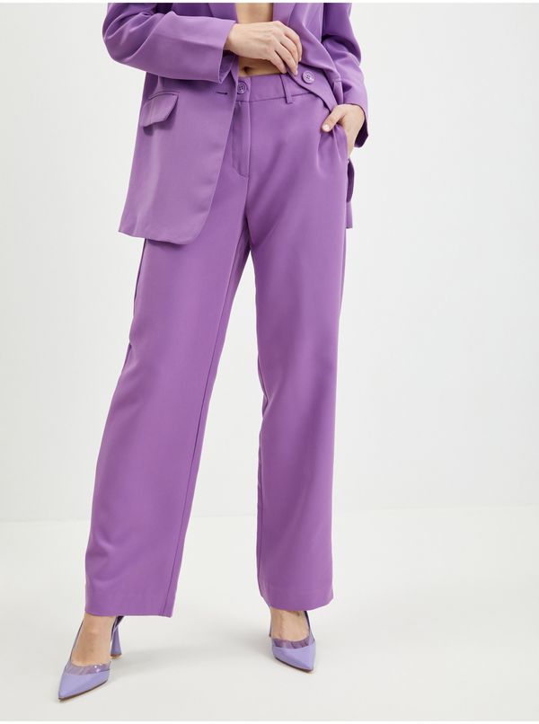 PURPLE WOMEN'S WIDE PANTS ONLY LANA BERRY - WOMEN