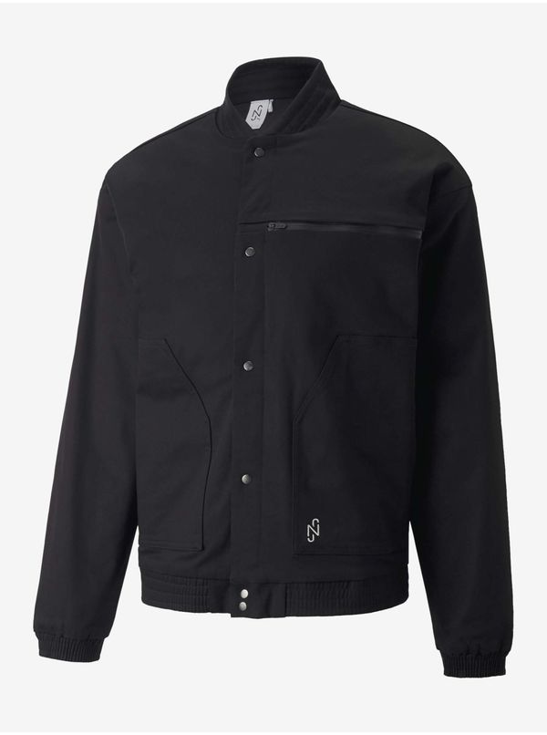 PUMA X NJR MEN'S BLACK BOMBER JACKET - MEN