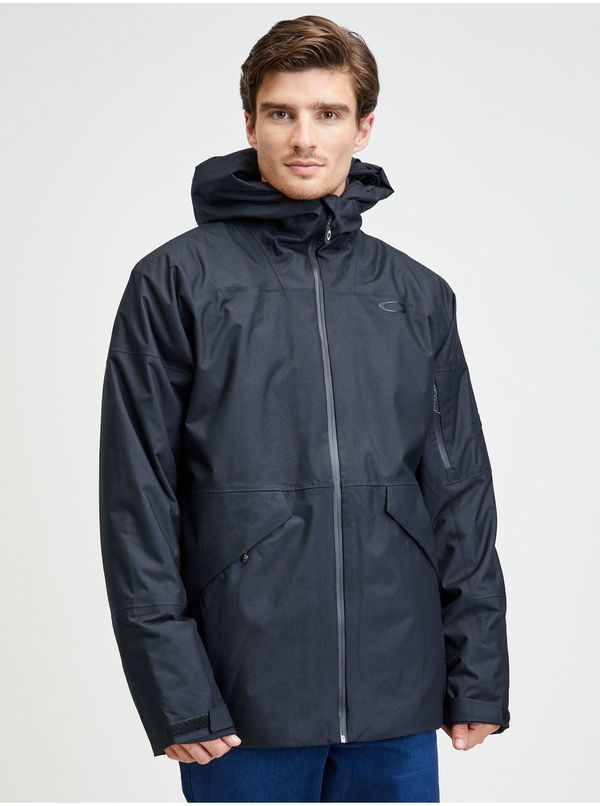 BLACK MEN'S WATERPROOF WINTER JACKET OAKLEY CEDAR RIDGE - MEN'S
