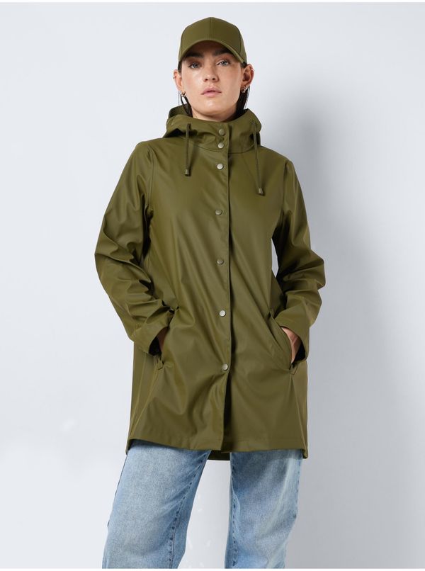 Khaki women's waterproof coat Noisy May Sky - women