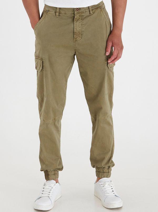 KHAKI TROUSERS WITH BLEND POCKETS - MEN'S
