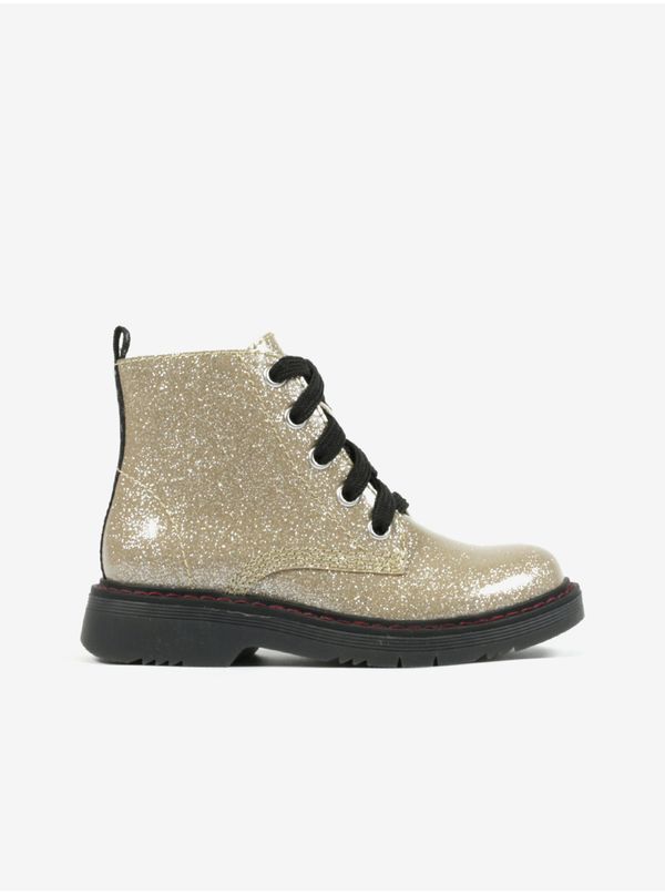 GIRL'S SPARKLING ANKLE BOOTS IN GOLD COLOR RICHTER - GIRLS