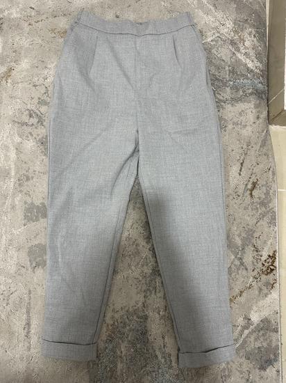 Pull&bear poslovne pantalone sive