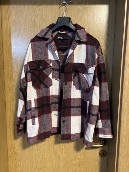 Zara oversize bordo kosulja