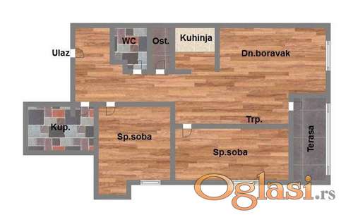 Odličan trosoban stan Centar