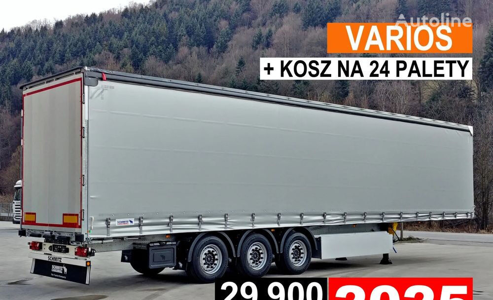 Nova Schmitz Cargobull Universal VARIOS CS 24/L poluprikolica sa kliznom ceradom