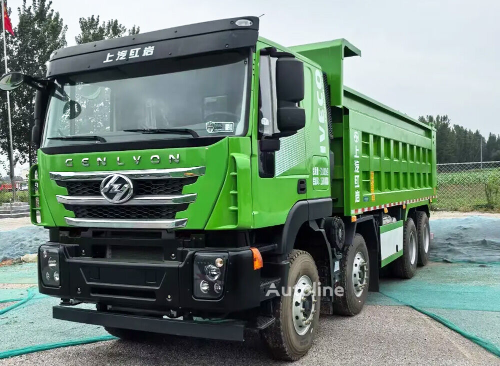 Hongyan Iveco Genlyon Dump Truck 8x4 430hp Second Hand kiper