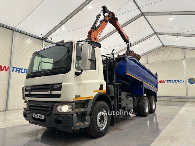 DAF CF75 310 6x4 Steel Tipper Grab Manual kiper