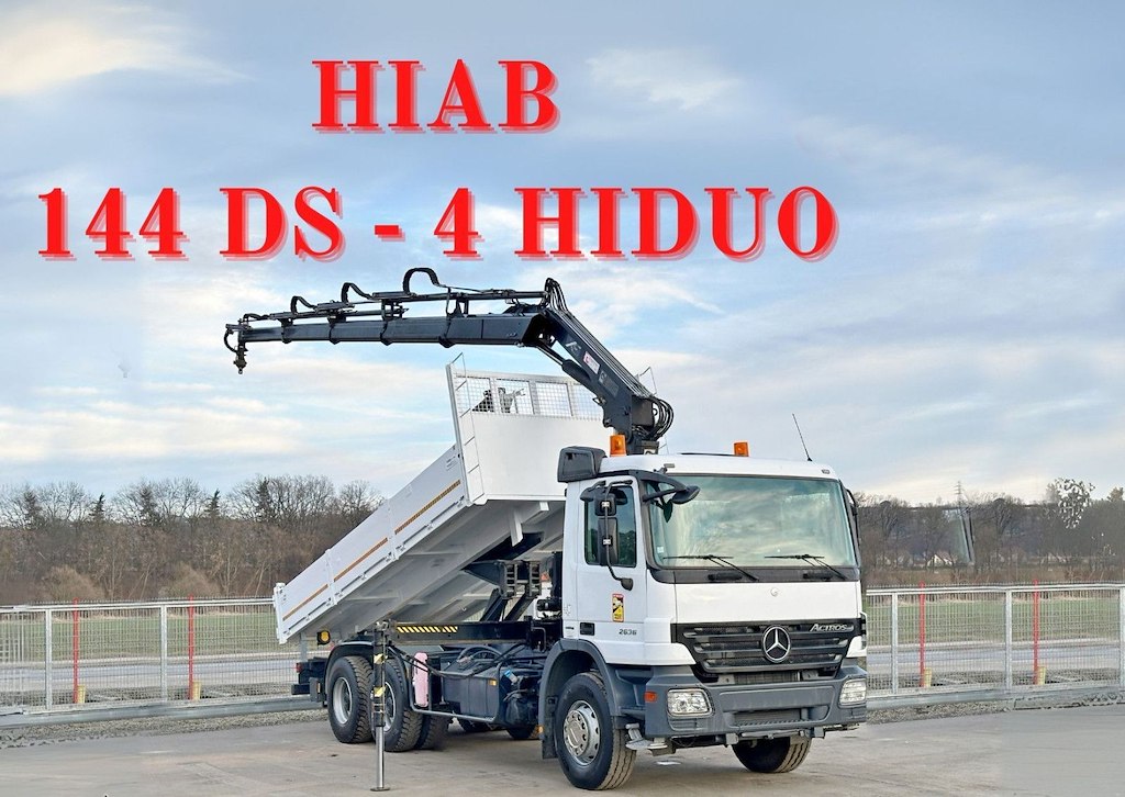 Mercedes-Benz ACTROS 2636 * HIAB 144 DS-4 HIDUO + FUNK/6x4 kiper