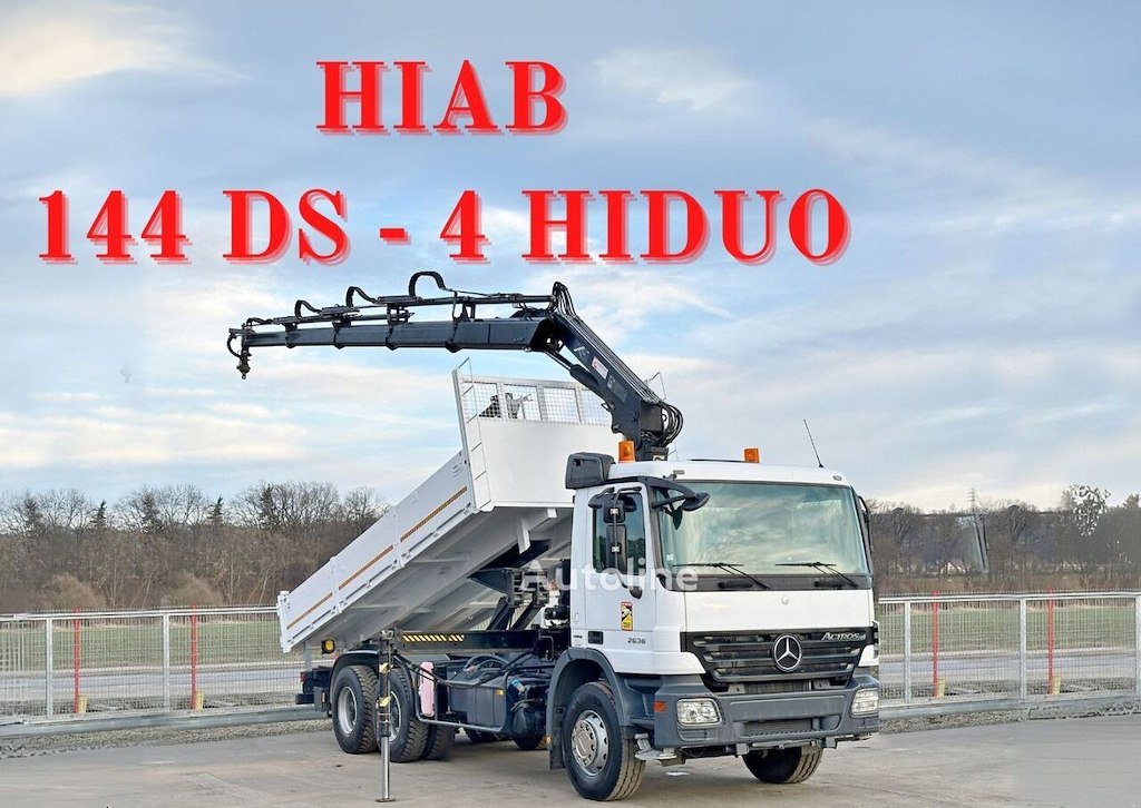 Mercedes-Benz ACTROS 2636 * HIAB 144 DS-4 HIDUO + FUNK/6x4 kiper