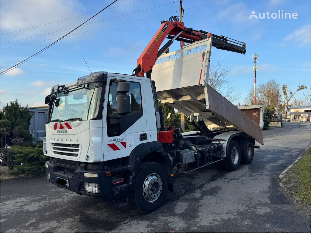 IVECO Trakker 360 *6x4* Bi-BENNE+BORDMATIC* PALFINGER PK15500+Radio* Z kiper