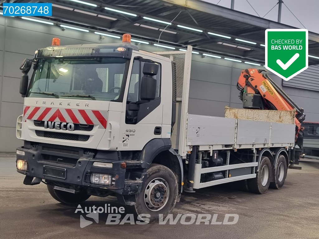 IVECO Trakker 450 6X4 Palfinger PK 27002 SH + Jib Retarder Big-Axle EE kamion s ravnom platformom