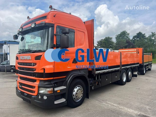 Scania R 480 Pritsche 7,2 m*Highline*RETARDER*Lenkachse kamion s ravnom platformom