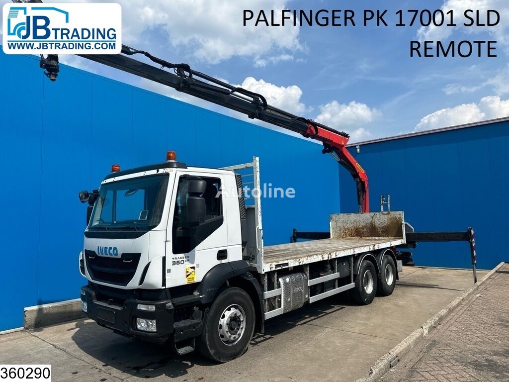 IVECO Trakker 360 6x4, EURO 6, Palfinger, Remote, Steel suspension kamion s ravnom platformom