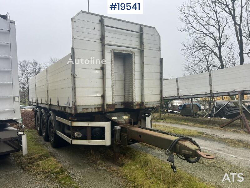 Istrail 3 axle flatbed trailer w/ tipper and foldable side doors prikolica kiper