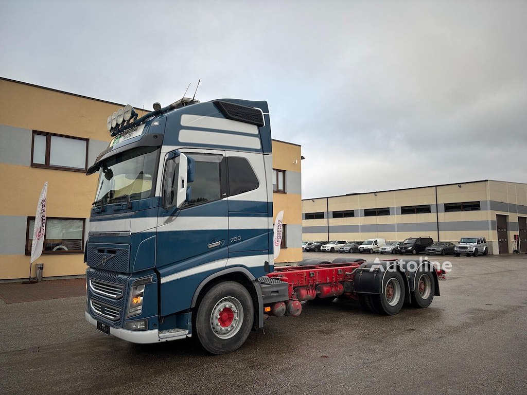 Volvo FH750 6x4 EURO6 + RETARDER + PTO + 9T FRONT AXLE kamion šasija