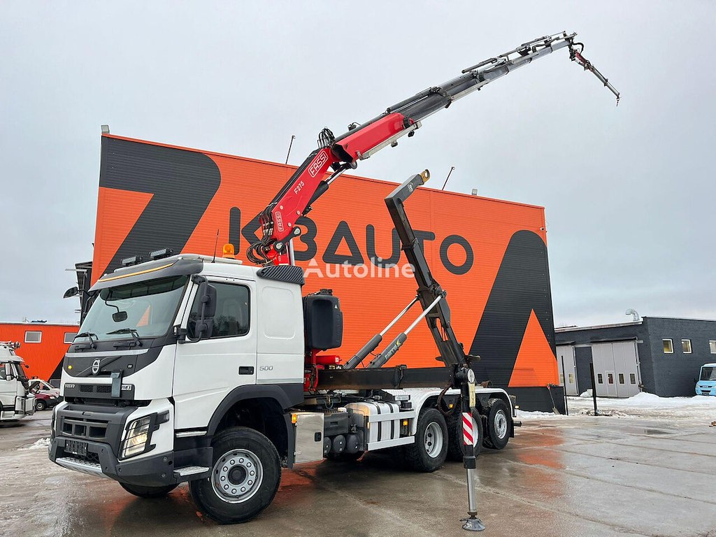 Volvo FMX 500 8x4*4 FASSI F275A.26 + JIB / HOOK LIFT 20ton / L=4900 mm kamion rol kiper