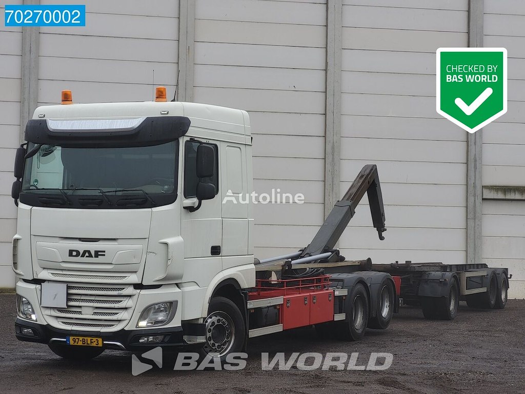 DAF XF 480 6X2 NL-Truck Liftachse VDL 25 Tons Hook SC ACC Euro 6 kamion rol kiper