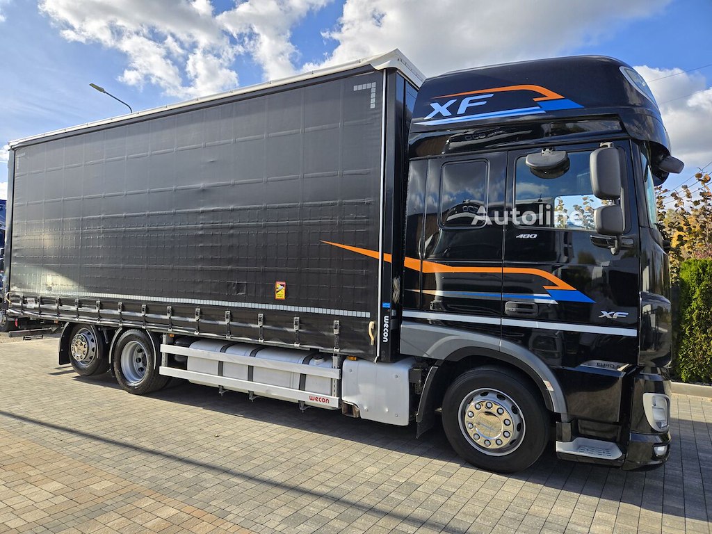 DAF XF 480 kamion sa klizna zavesa cerada