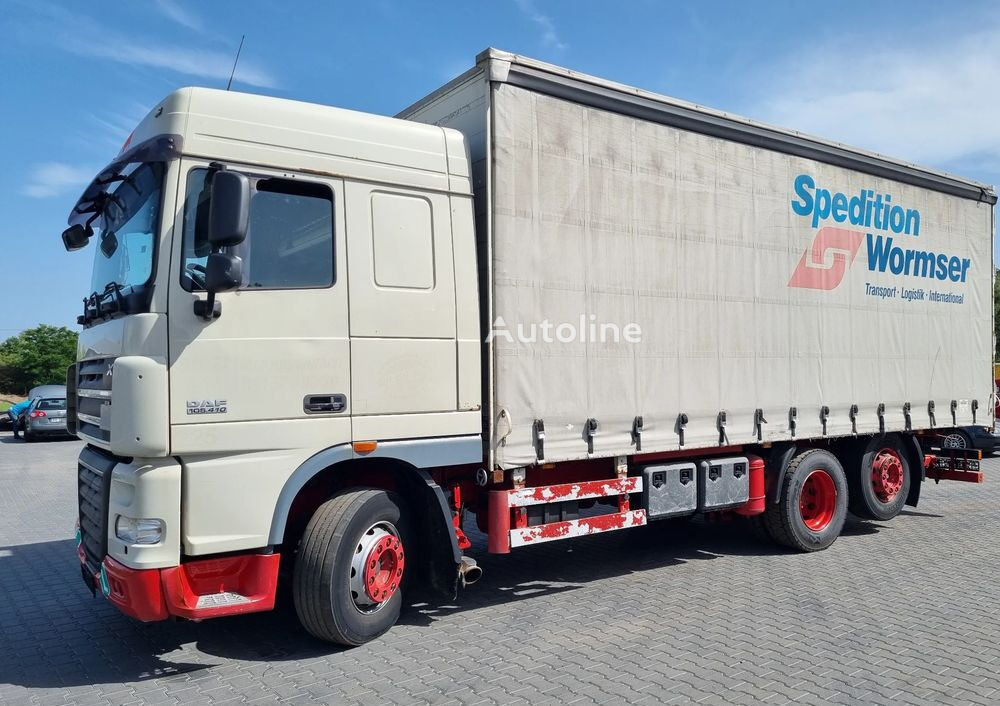 DAF XF 410 kamion sa klizna zavesa cerada